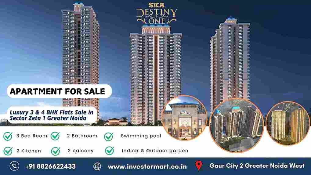 SKA Destiny One | 3 & 4 BHK Apartments Zeta 1, Greater Noida :Flats Dekho
