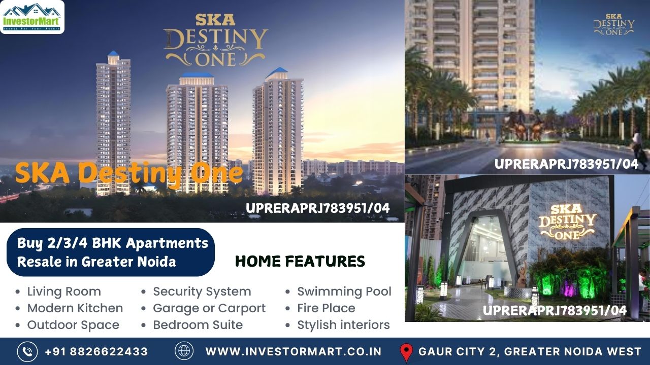 SKA Destiny One Apartment Resale in Sector ZETA 1, Greater Noida :Flats ...